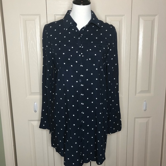 Double Zero | Tops | Double Zero Button Down Tunic Nwt | Poshmark